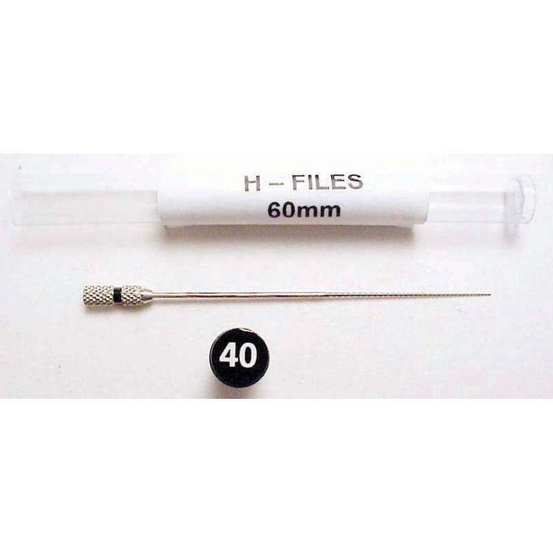 H-Files (60mm) 40 (1ea.) - Shipps Dental and Specialty Products